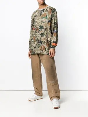 Heron Preston X Carhartt Wip Leaf Print Top