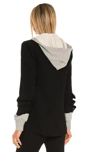 Cinq À Sept Hooded Khloe Jacket In Black