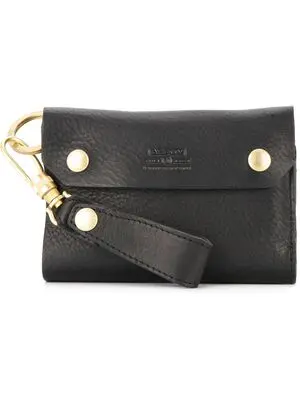 AS2OV Oiled Shrink Short Wallet - Black