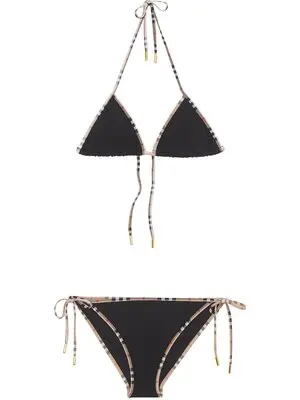 Burberry Burberry Check-Trim Bikini Black