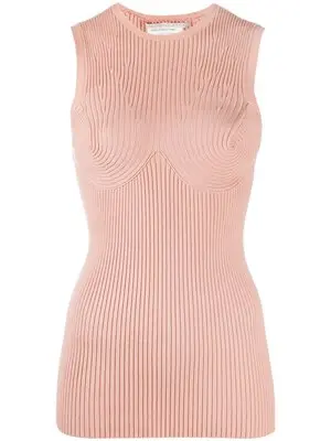 Stella McCartney Ribbed Vest Top - Pink