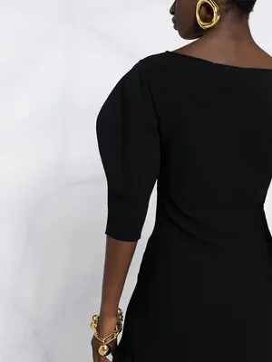 Stella McCartney Scoop Neck Puff Sleeve Knitted Dress