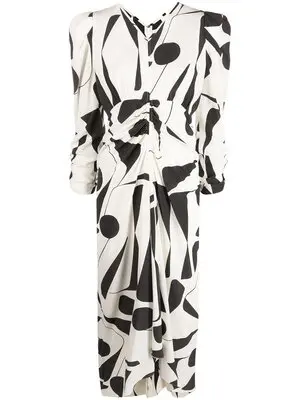 Isabel Marant Albi Abstract-print Dress