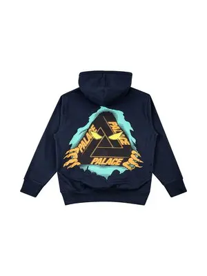 PALACE Tri-ripper Logo-print Hoodie - Blue