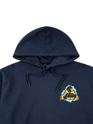 PALACE Tri-ripper Logo-print Hoodie - Blue