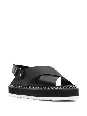 Agl Marta Criss-cross Sandals - Black