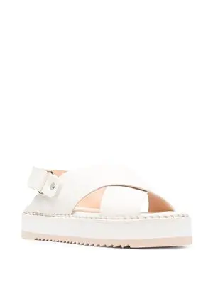 Agl Marta Criss-cross Sandals - White