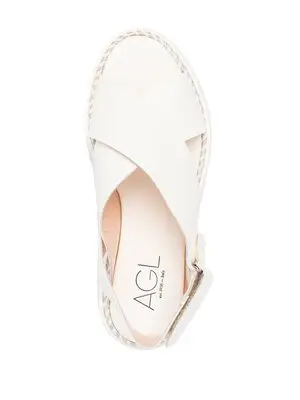 Agl Marta Criss-cross Sandals - White