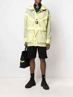 Stone Island Reflective Grid Parka Coat