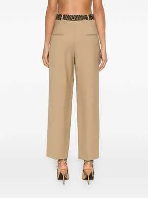 Saint Laurent Pleated Trousers - Neutrals