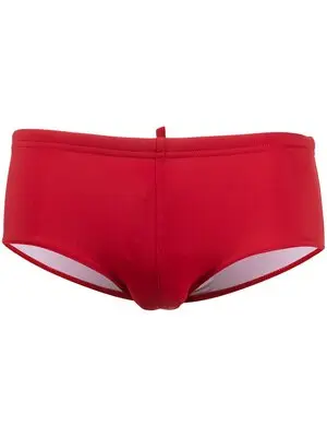 Dsquared2 Logo Print Swim Briefs - Red