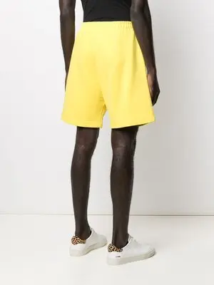 DONDUP Logo Print Cotton Track Shorts