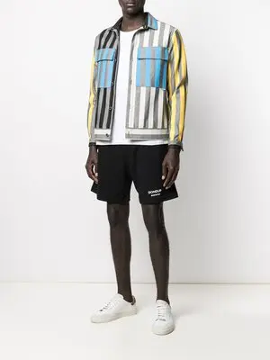 DONDUP Logo Print Track Shorts