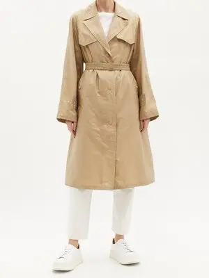 Moncler Rutilicus Belted Shell Trench Coat