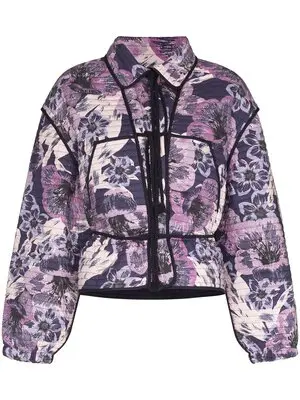 Isabel Marant Floral Print Quilted Jacket