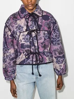 Isabel Marant Floral Print Quilted Jacket