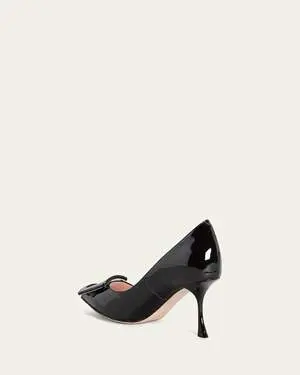 ROGER VIVIER 65mm Patent Leather Buckle Pumps