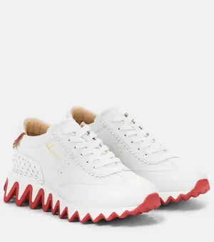 CHRISTIAN LOUBOUTIN Loubishark Leather Sneakers - White