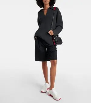 CHRISTIAN LOUBOUTIN Loubishark Leather Sneakers - White