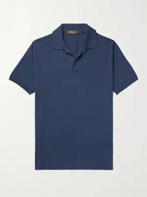 Loro Piana 半袖ポロシャツ Lサイズ ブルー イタリア製 コットン Loro Piana Cotton Polo Shirt In Blue | Editorialist