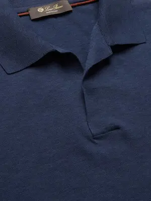 Loro Piana Cotton Polo Shirt - Blue