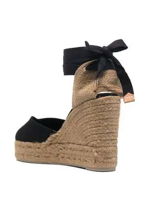 CastaÑer Chiara Wedge Espadrilles - Black