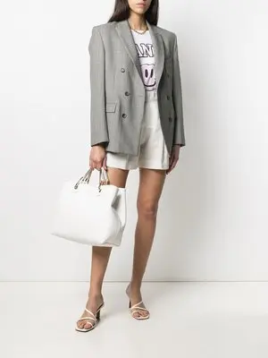 Emporio Armani Myea Shopper Tote Bag - White