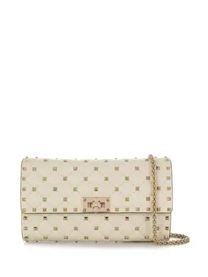 Valentino Garavani Rockstud Cross Body Bag - White