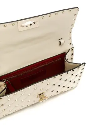 Valentino Garavani Rockstud Cross Body Bag - White