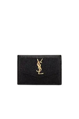 Saint Laurent Leather Wallet - Black
