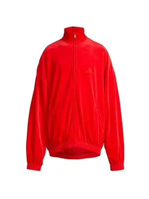 Balenciaga Balenciaga Men's Velour Tracksuit Jacket - Tango Red  - Tango Red