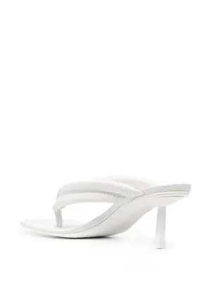 LE SILLA Leather Slip-on Sandals