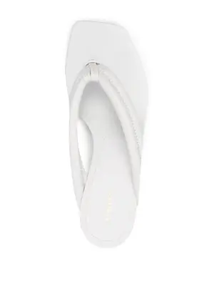 LE SILLA Leather Slip-on Sandals