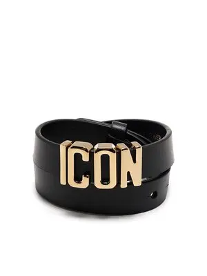 Dsquared2 Icon Wrap Bracelet Black