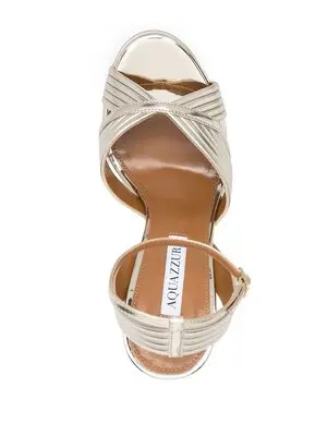AQUAZZURA Sundance 140mm Platform Sandals - Gold