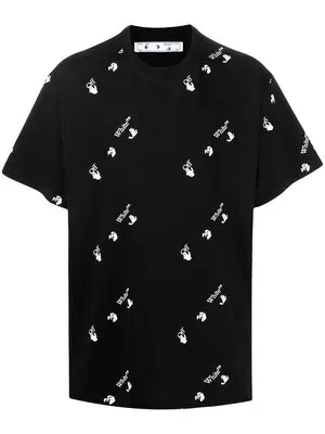 Off-White Swimming Logo-print T-shirt - Black