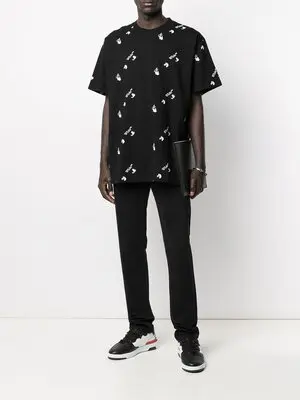 Off-White Swimming Logo-print T-shirt - Black