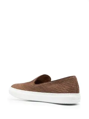 Fratelli Rossetti Woven Leather Loafers