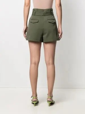 Red Valentino Belted Cargo Shorts - Green