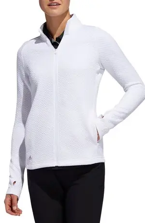 Adidas Women's Adidas Golf Texture Layer Jacket White
