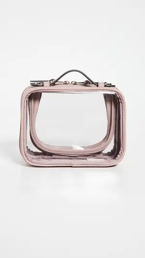 CALPAK Mini Clear Cosmetic Case - Mauve