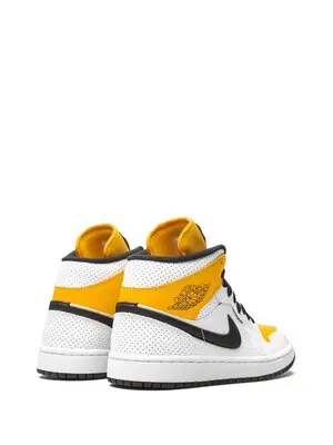JORDAN Air 1 Mid Perforated Sneakers - White
