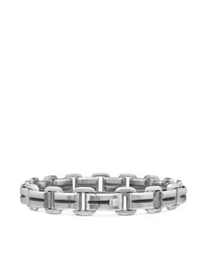 David Yurman Sterling Deco Beveled Link Bracelet