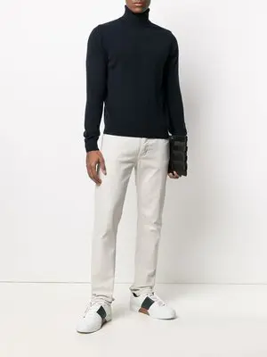 Malo Turtleneck Jumper - Blue