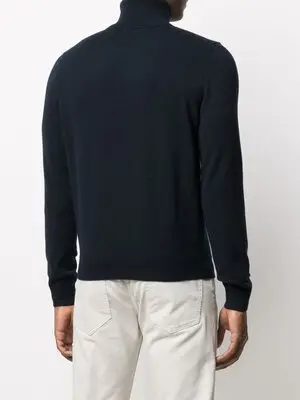 Malo Turtleneck Jumper - Blue
