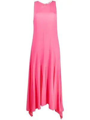 Stella McCartney Curved-hem Sleeveless Maxi-dress - Pink