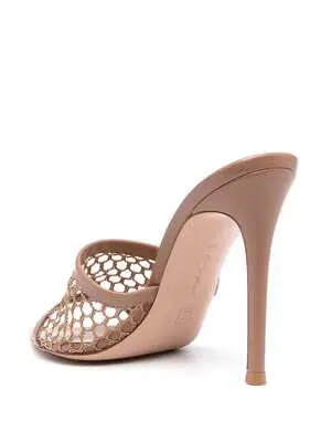 GIANVITO ROSSI Mesh-panel Alisa Mules
