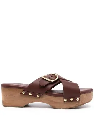 ANCIENT GREEK SANDALS Marilisa Clogs - Brown