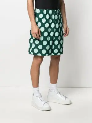 Ami Polka Dot Bermuda Shorts