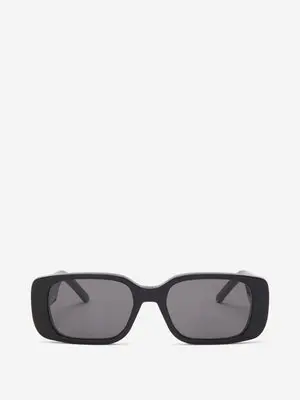 Dior Dior - Wildior S2u Rectangular Acetate Sunglasses - Womens - Black - ONE SIZE - Black